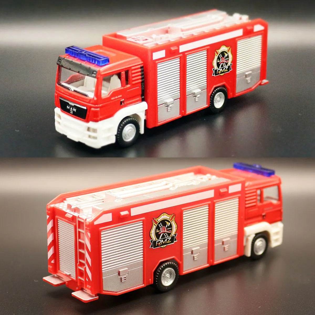 1/64 Scale Detailed MAN Fire Engine Truck - Perfect for Kids ...