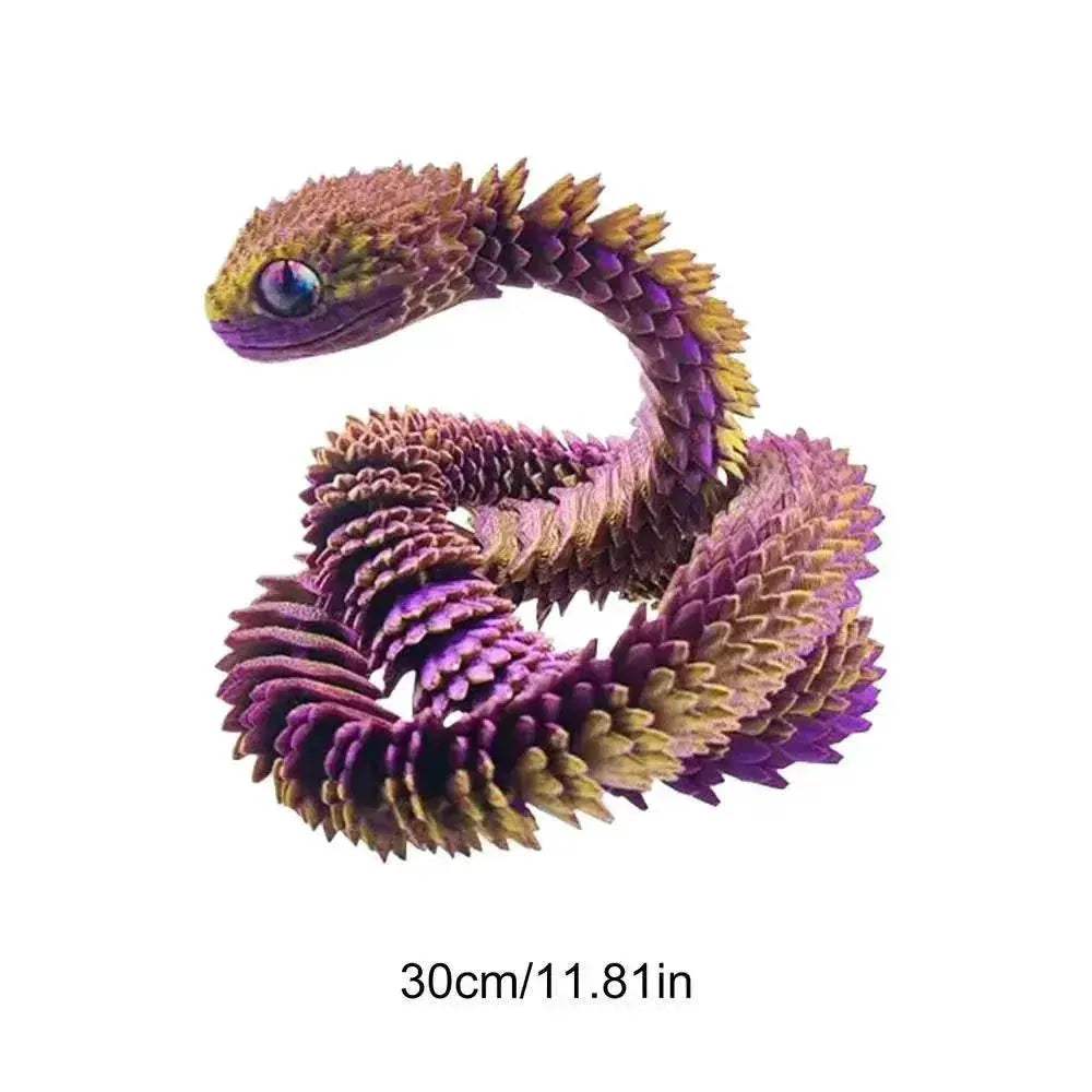 3D Printed Snake Desktop Articulated Snake Collectibles ToylandEU