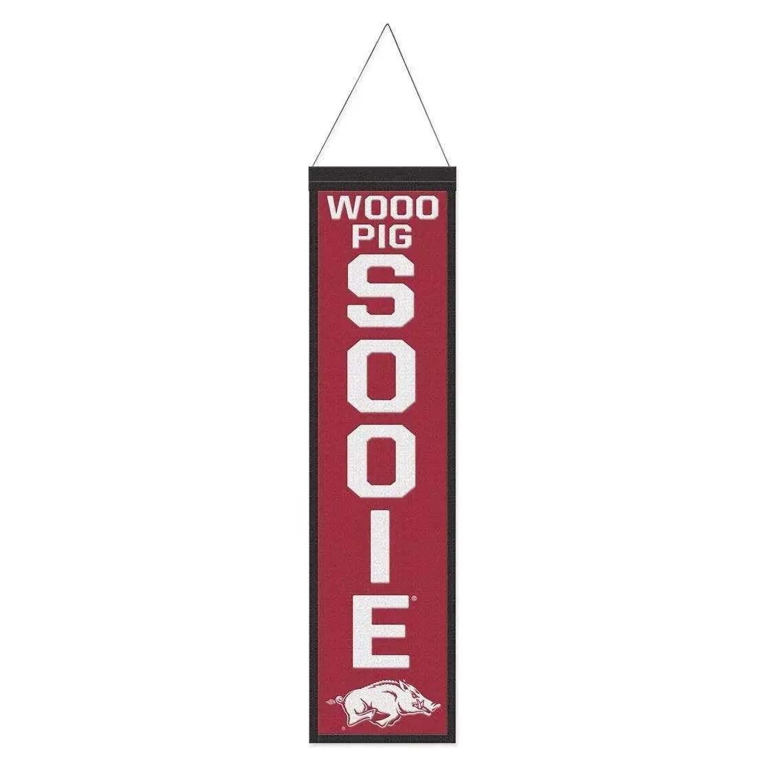 Arkansas Razorbacks Wool Banner 8x32 Heritage Slogan ToylandEU