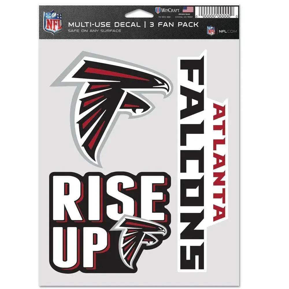 Atlanta Falcons Decals 3 Pack Multi Use Indoor Outdoor ToylandEU
