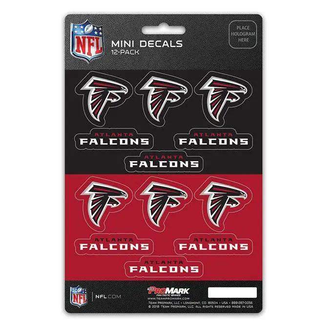 Atlanta Falcons Mini Decal Set 12 Pack Die Cut Vinyl ToylandEU