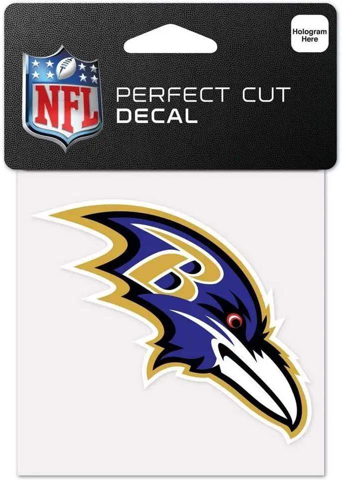 Baltimore Ravens 4x4 Decal Perfect Cut Color Vinyl Sticker ToylandEU