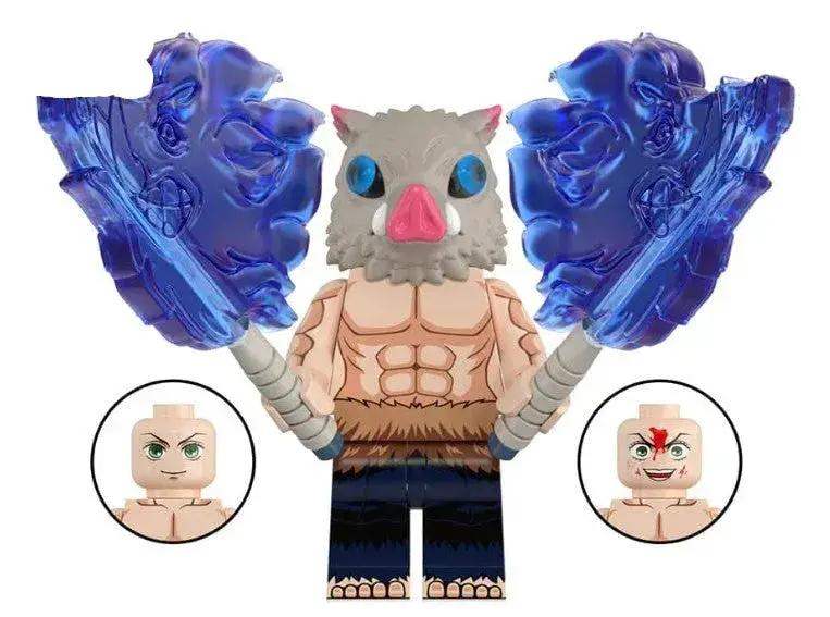 Boar Mask Swordsman Custom Minifig ToylandEU