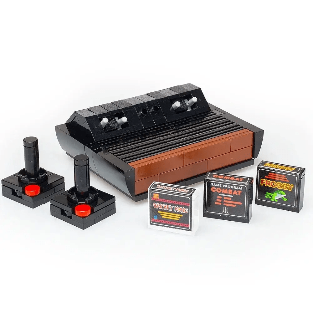 Custom Classic 1977 Video Game Console made using LEGO bricks ToylandEU