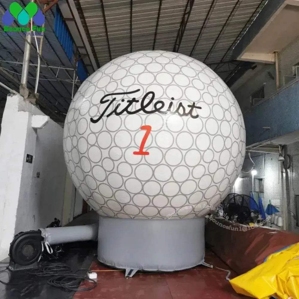 Custom Giant Inflatable Golf Ball Model With Blower For Advertising ...
