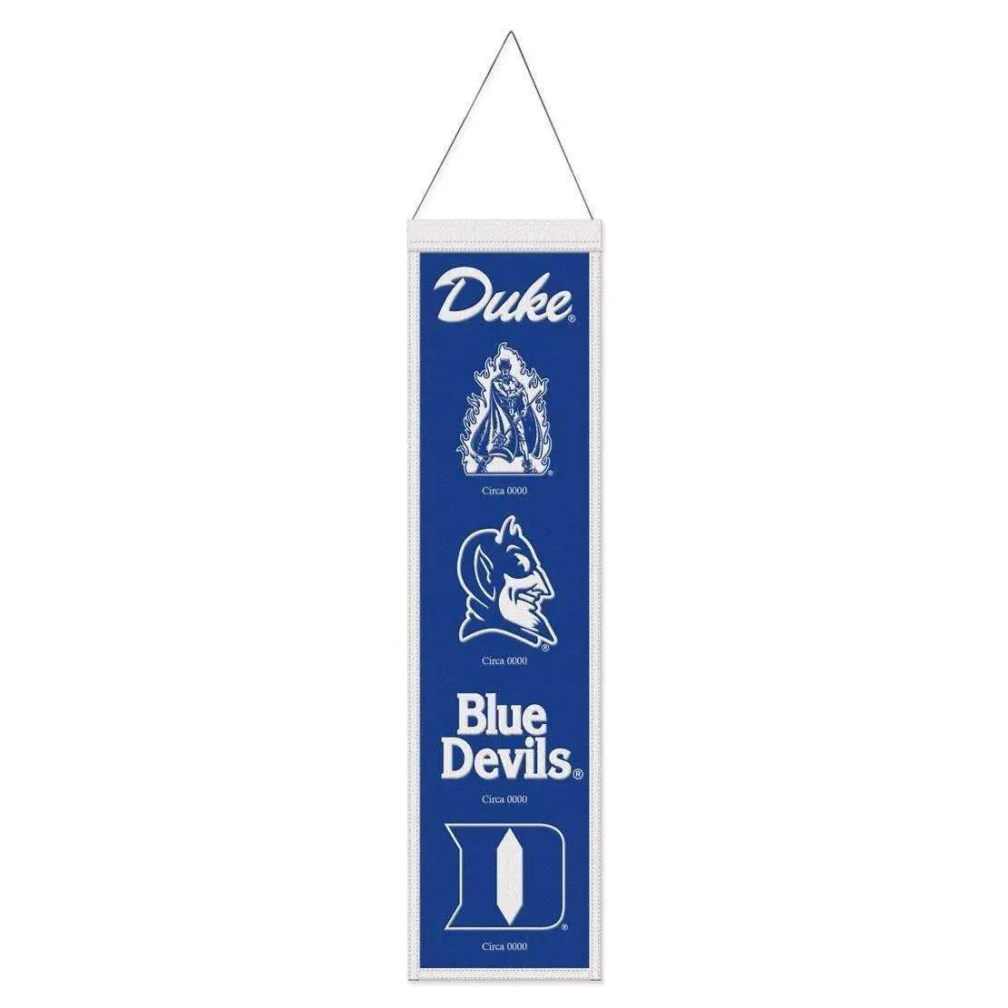 Duke Blue Devils Banner Wool 8x32 Heritage Evolution Design ToylandEU