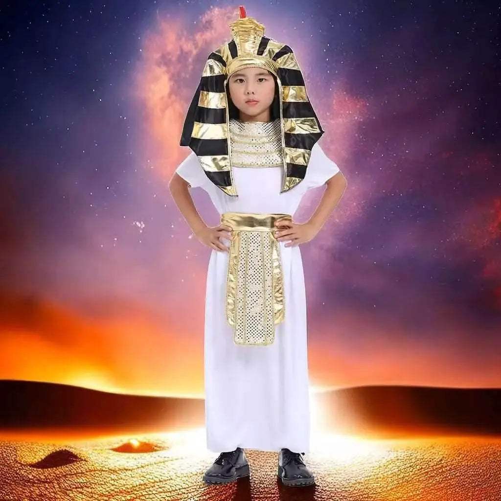 Egyptian Pharaoh Kid's Costume for Halloween & Theatrical Fun ToylandEU