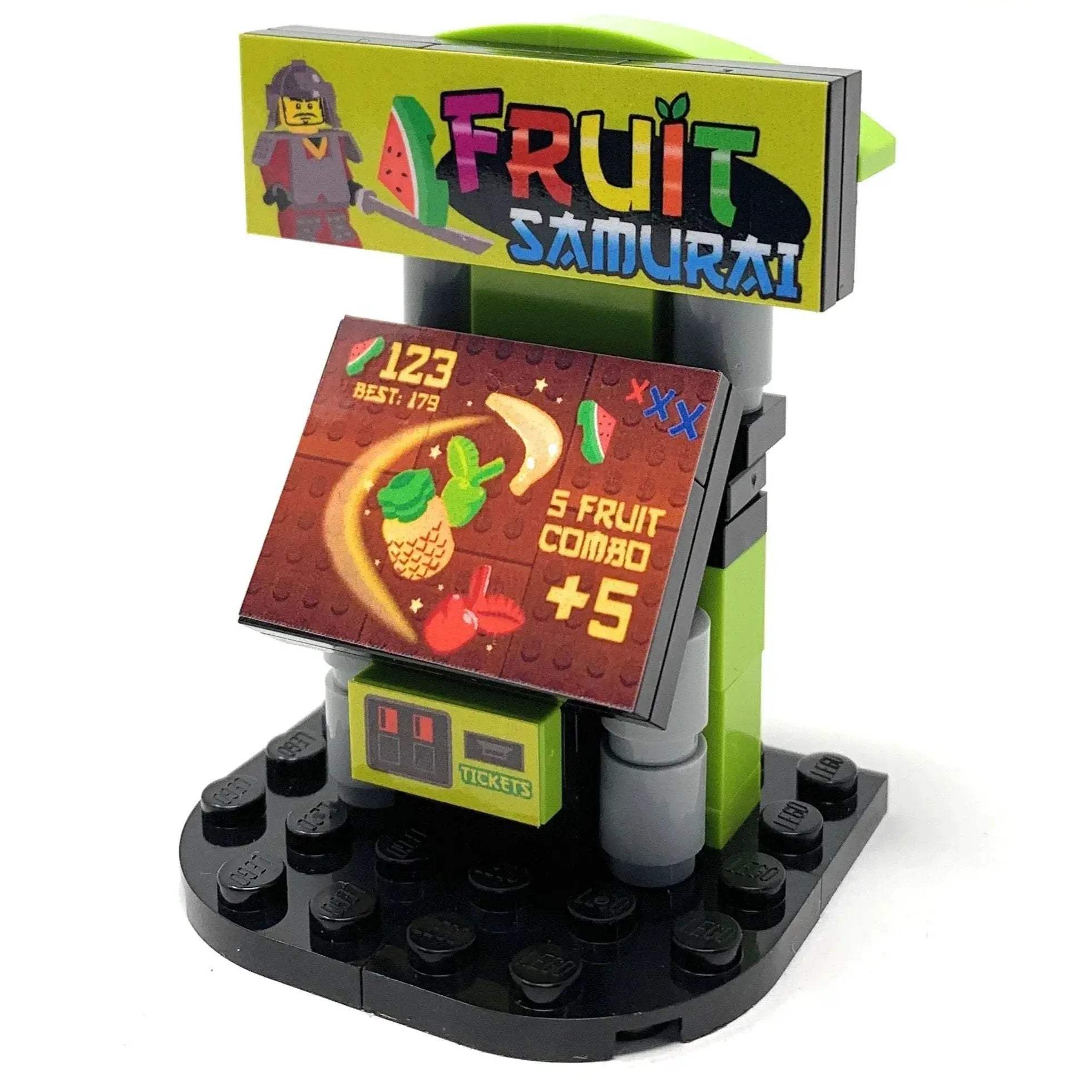 Fruit Samurai Arcade Building Set made using LEGO parts - B3 Customs ...