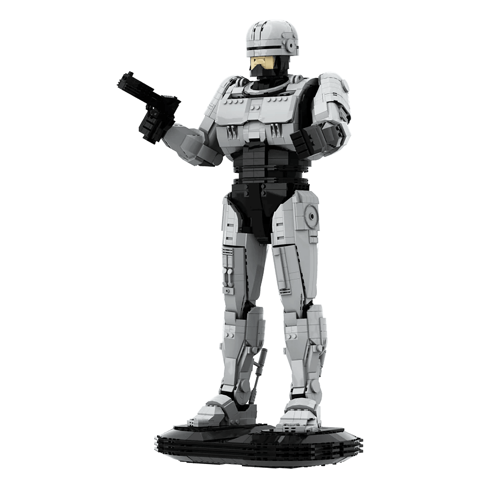 Bloco de construção de robô Gobricks MOC Robocop Brinquedos educativos ...