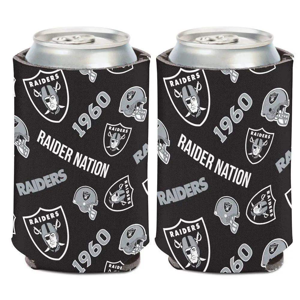 Las Vegas Raiders Can Cooler Scatterprint Wraparound Design ToylandEU
