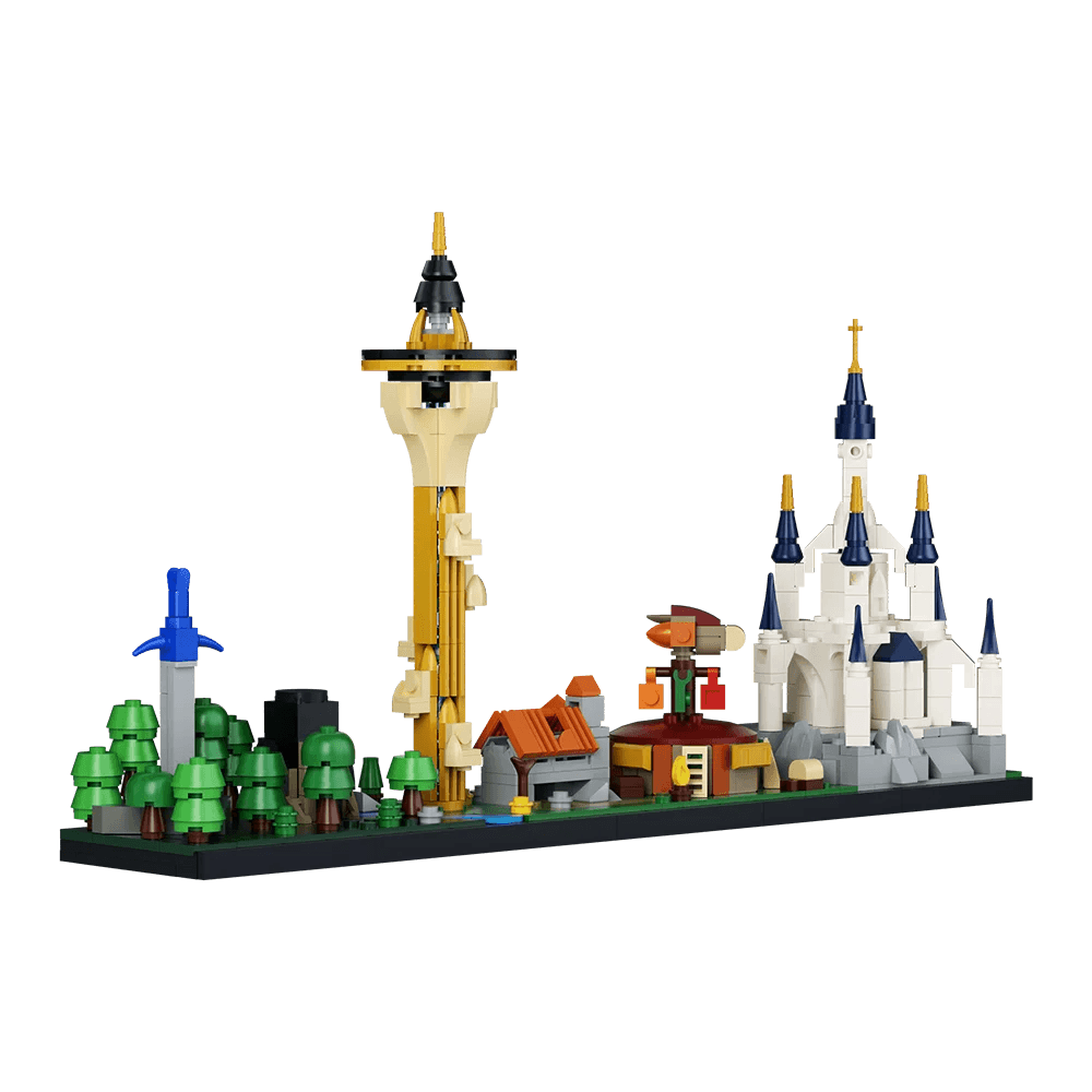 MOC Zeldaed Skyline Model Building Blocks Hyrule Castle Gift Building ...