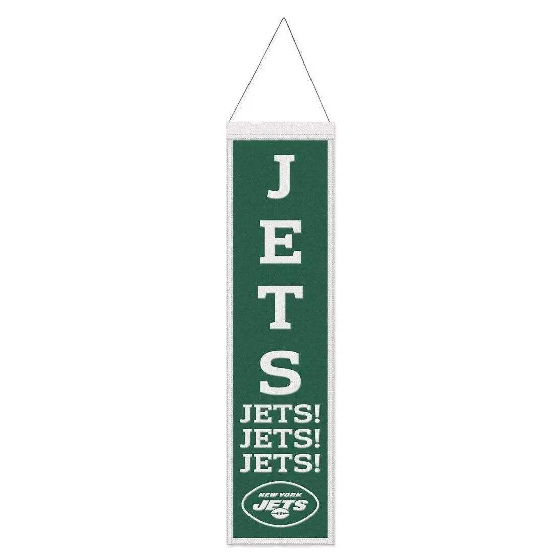 New York Jets Banner Wool 8x32 Heritage Slogan Design ToylandEU