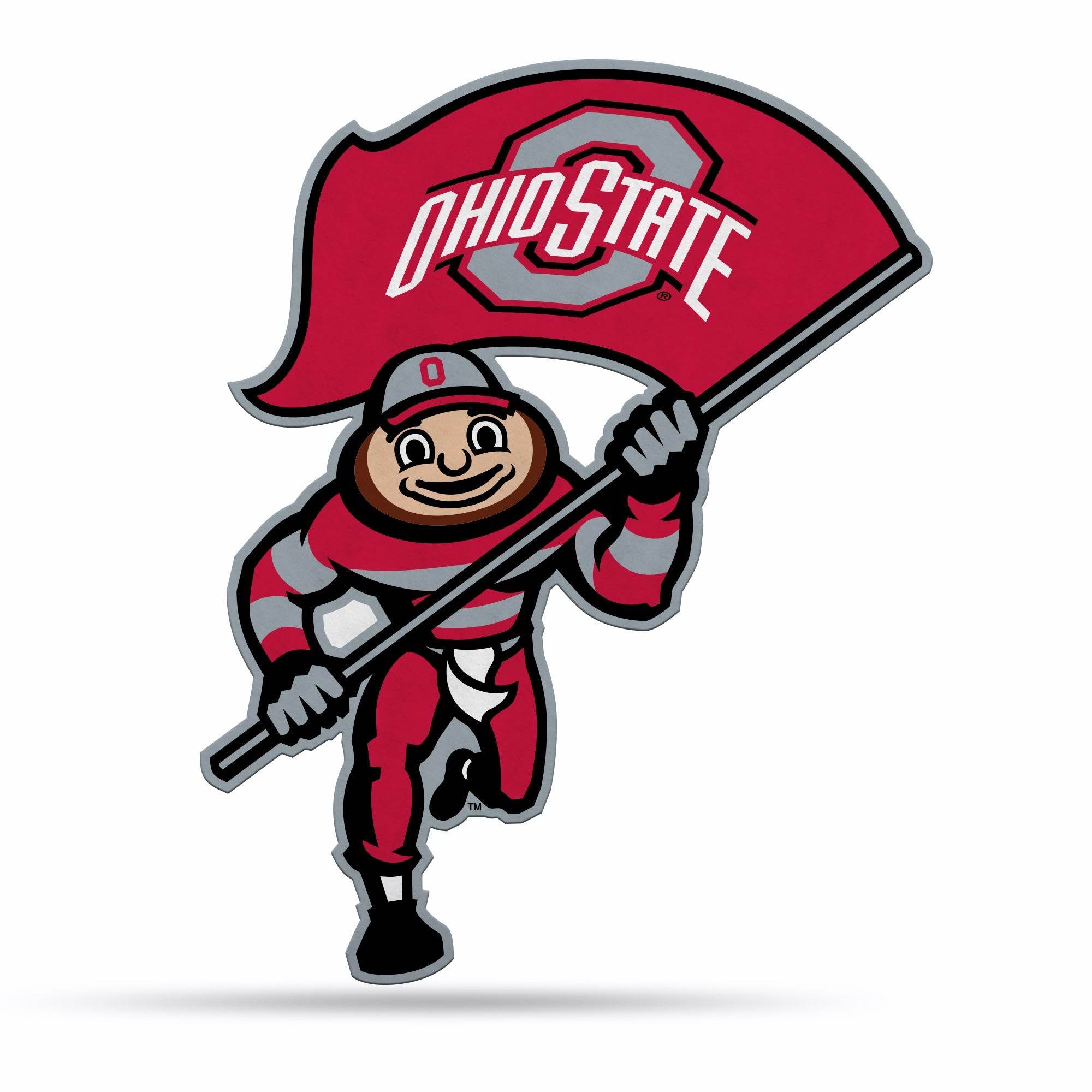 Ohio State Buckeyes Pennant Shape Cut Mascot Design ToylandEU