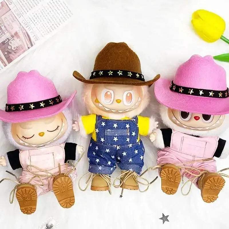 Premium Cowboy Style Doll Clothing Set with Hat and Accessories for 15 ...