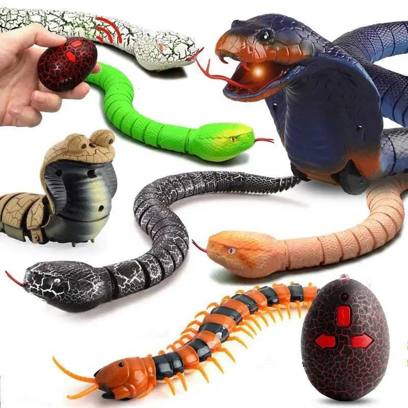 RC Remote-Controlled Electric Snake Toy - Fun Prank for Kids & Pets ...