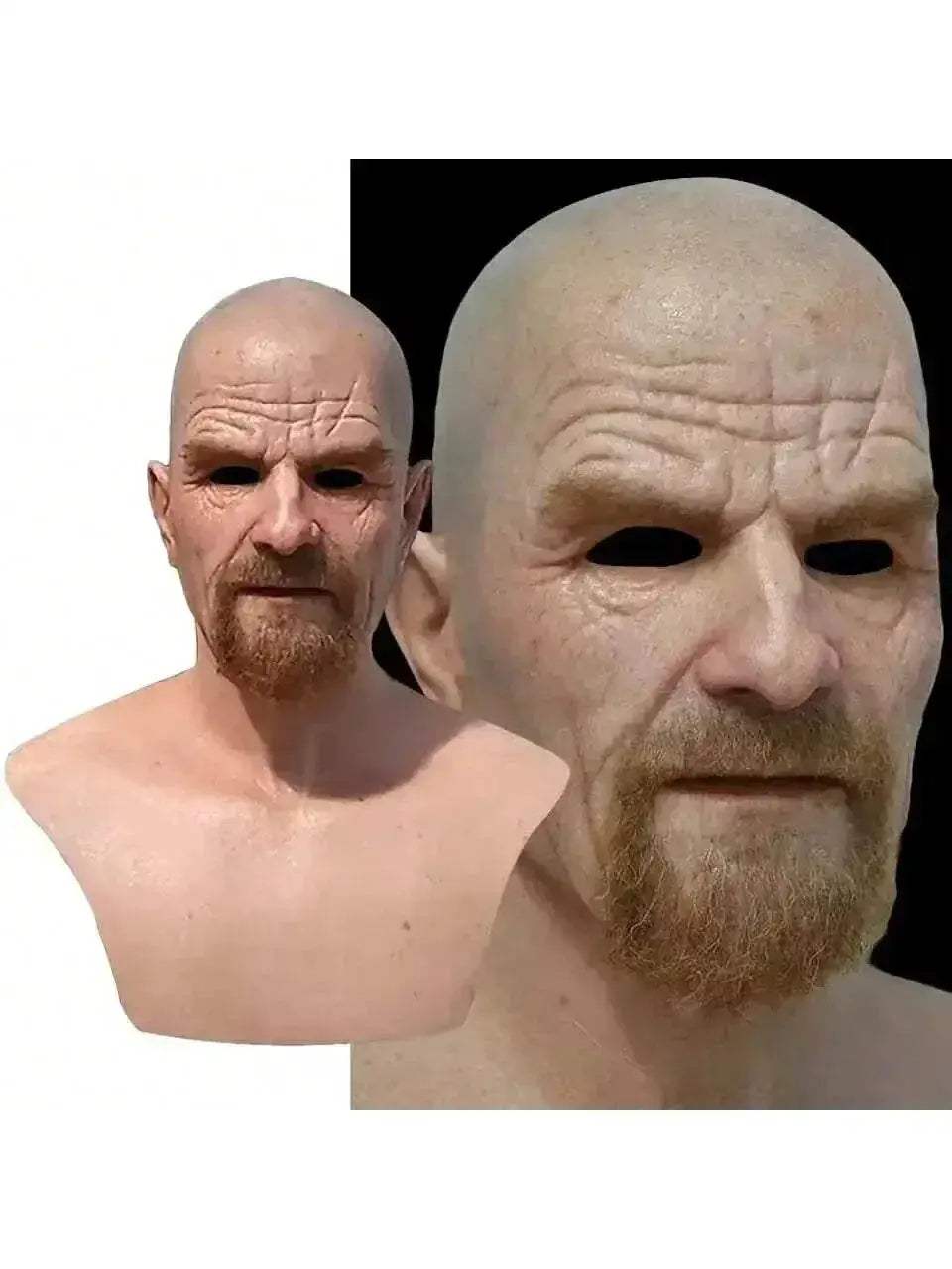Realistic Bald Man Mask Heisenberg Latex For Adult Cosplay ToylandEU
