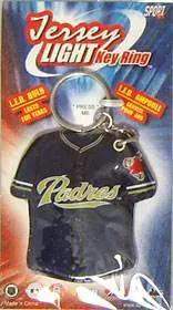 San Diego Padres Jersey Keychain Keylight LED Light ToylandEU