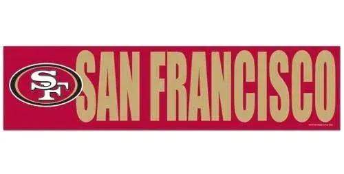 San Francisco 49ers Decal Bumper Sticker ToylandEU