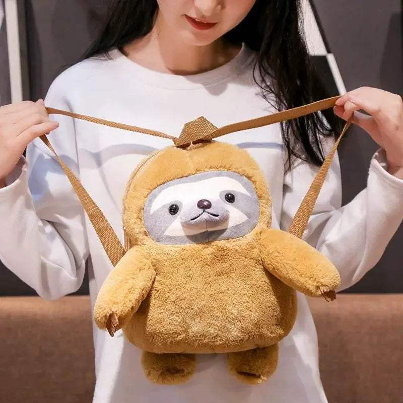 Soft Plush Backpack Lifelike Sloth Designs For Kids ToylandEU