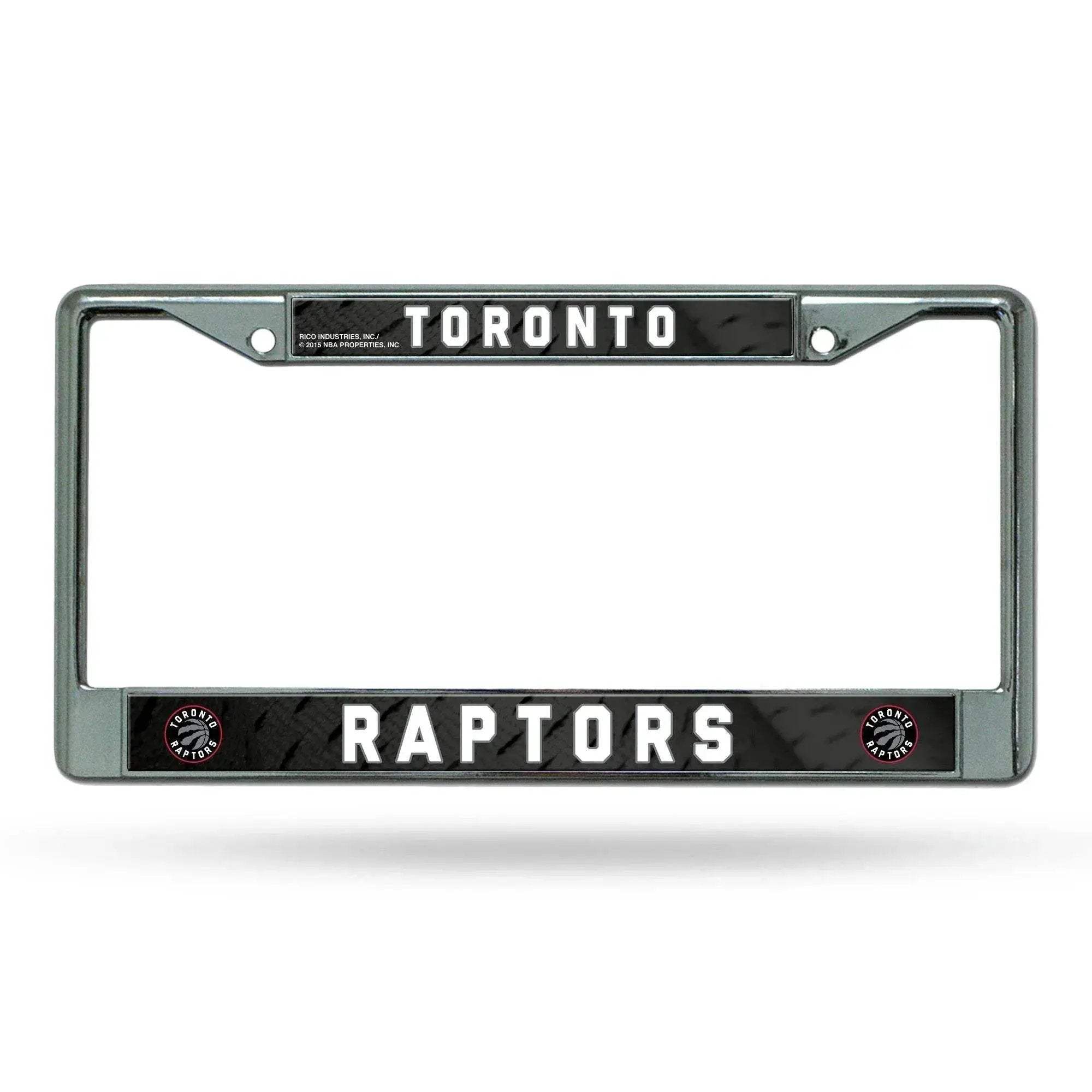 Toronto Raptors Chrome License Plate Frame with Logo Insert ToylandEU