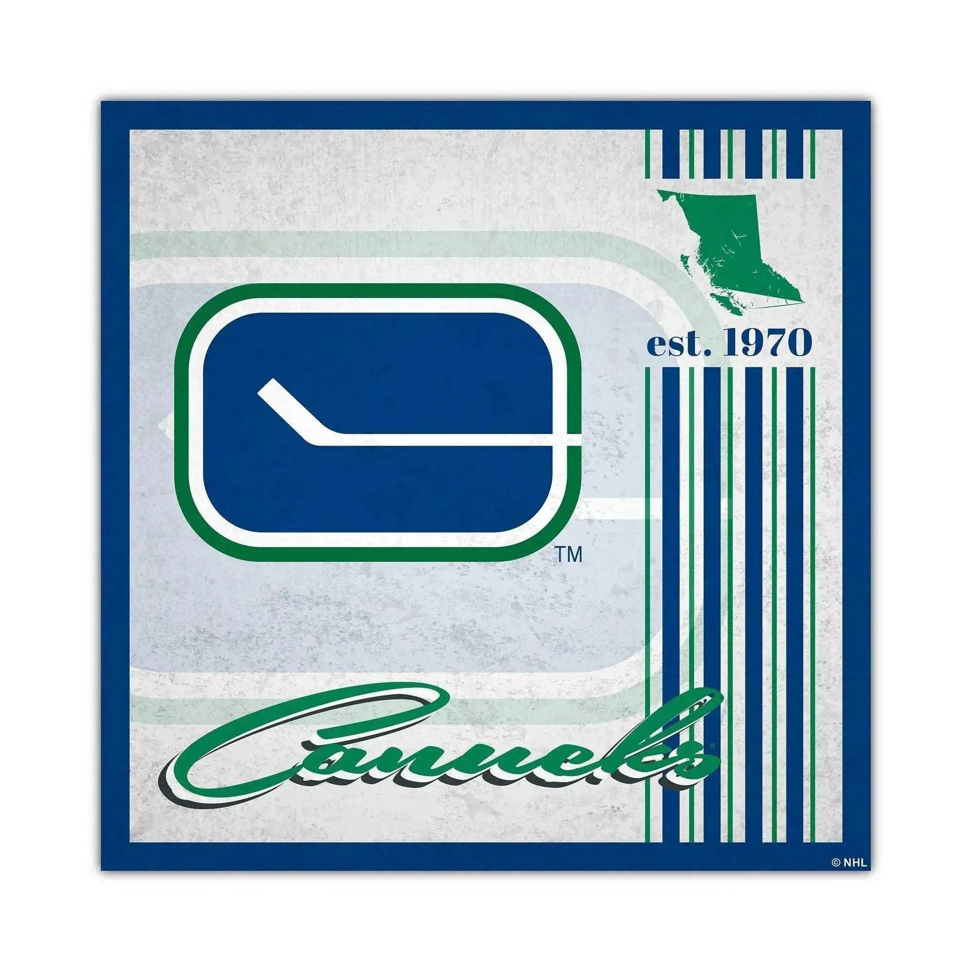 Vancouver Canucks Wood Sign 10x10 Album Design Order ToylandEU