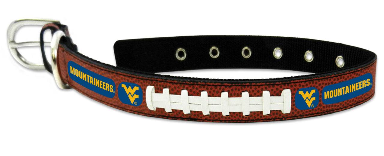 West Virginia Mountaineers Leather Football Collar Official ToylandEU