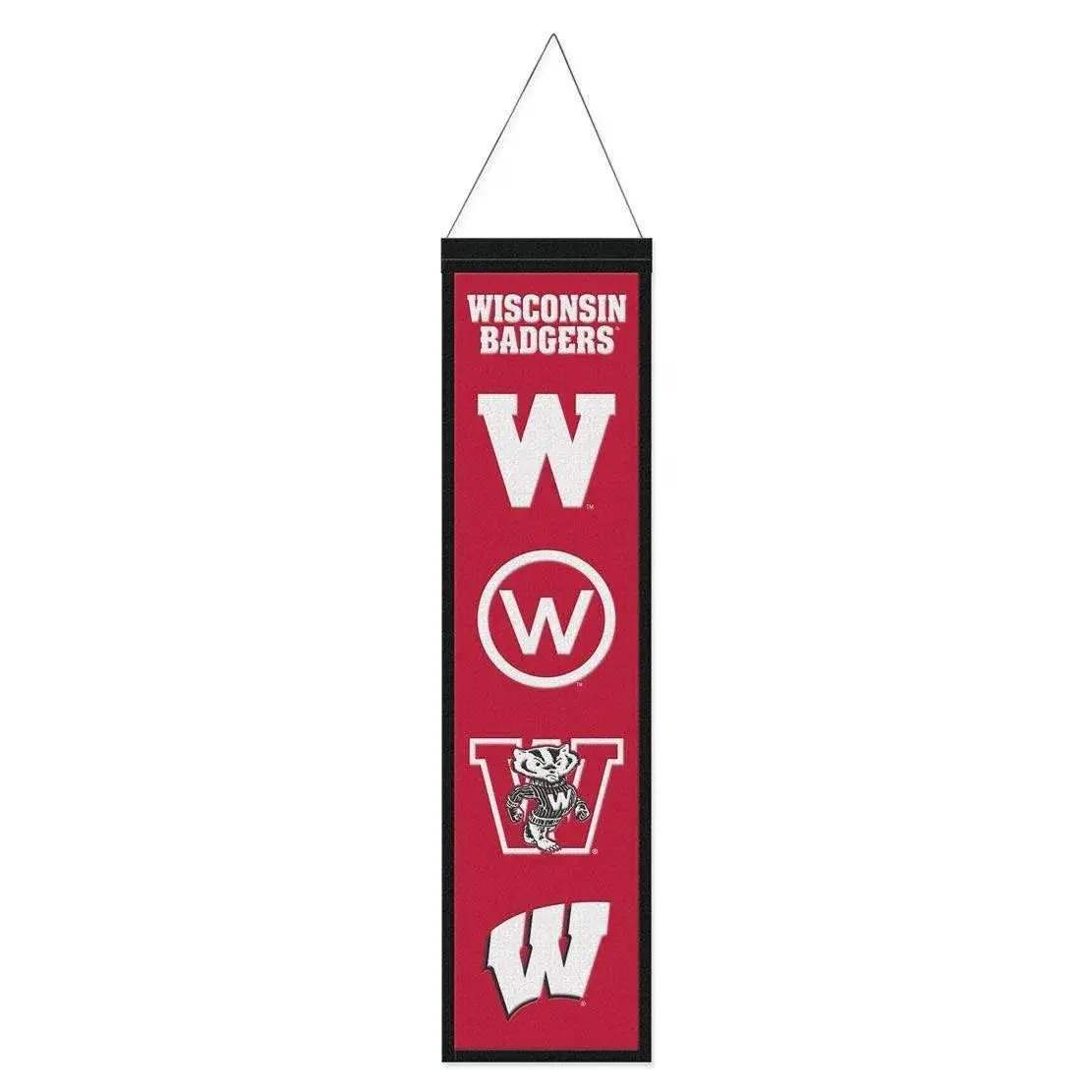 Wisconsin Badgers Banner Wool 8x32 Heritage Evolution ToylandEU
