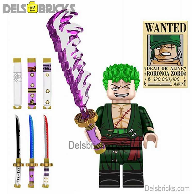 Roronoa Zoro from One Piece Lego Anime Minifigures Custom Toys 1 ToylandEU